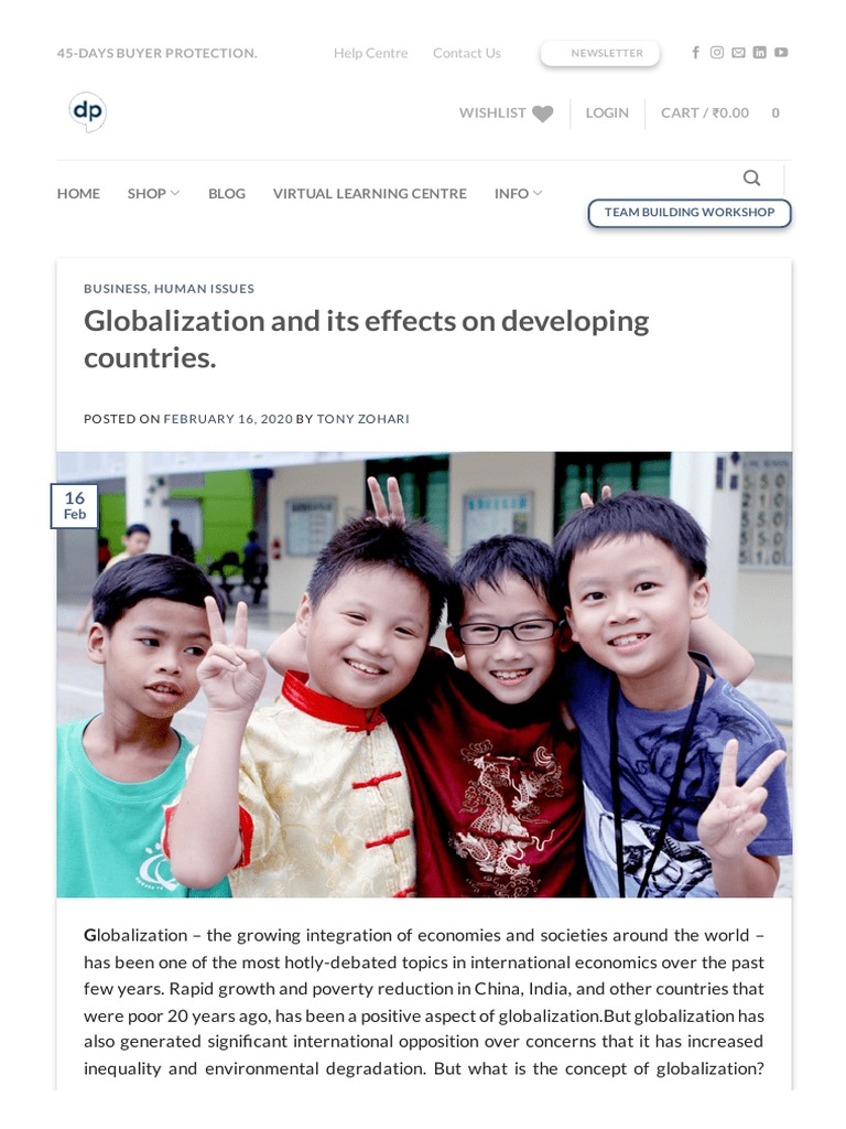 Globalization and Its Effects On Developing Countries | PDF ...