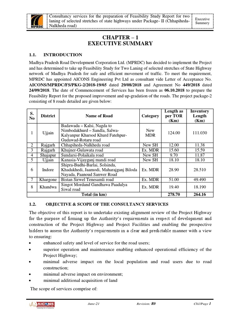 Executive Summary C | PDF | Road | Land Transport