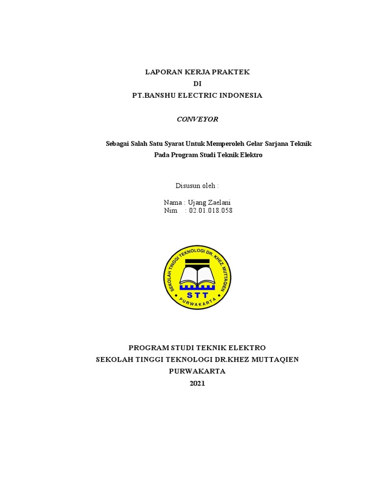 KP Conveyor PT Kinenta | PDF | Teknologi & Rekayasa