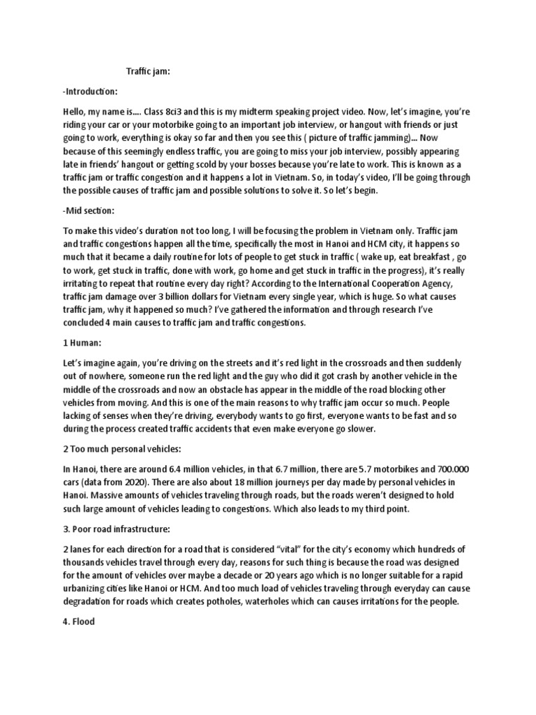 Traffic Jam | PDF | Traffic Congestion | Traffic