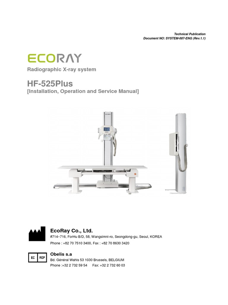 HF-525Plus ECORAY S | PDF | Electromagnetic Compatibility | Radiography