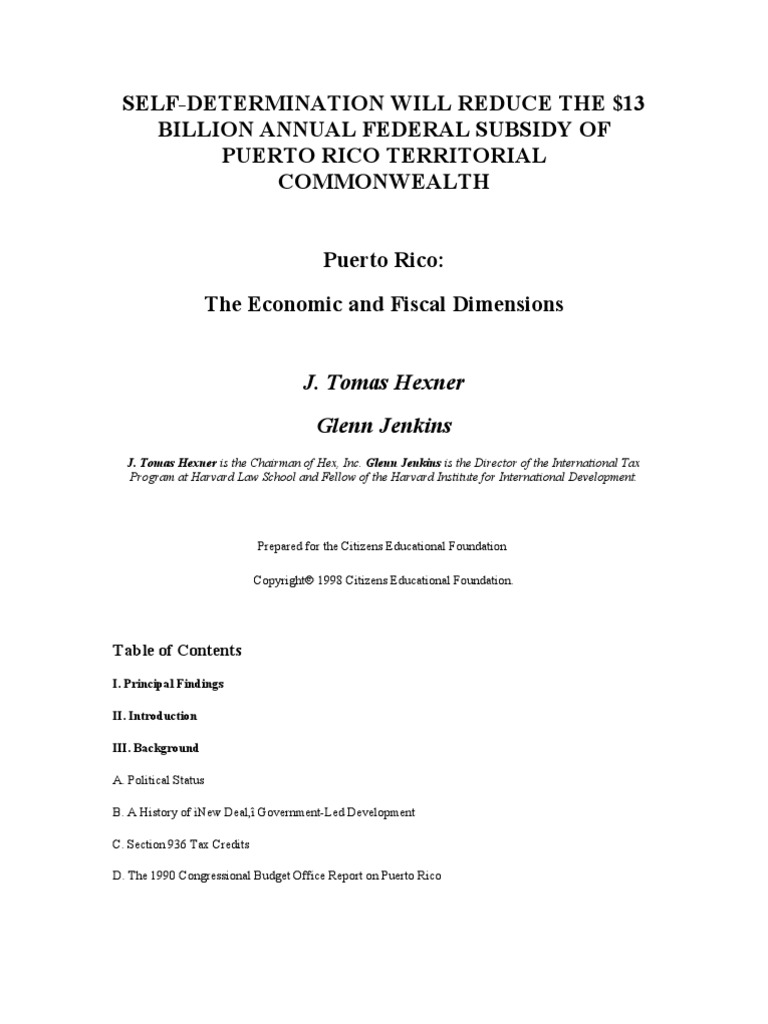 J. Tomas Hexner and Glenn Jenkins - Self-Determination Will Reduce The ...
