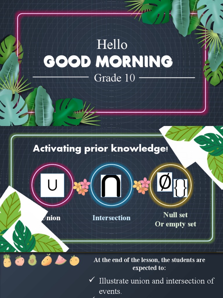 Good Morning Good Morning: Hello | PDF | Mathematics | Mathematical ...