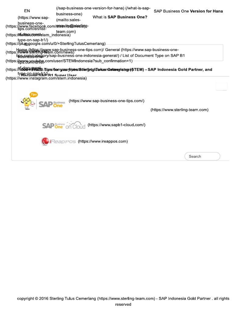 Document Type in Sap | PDF