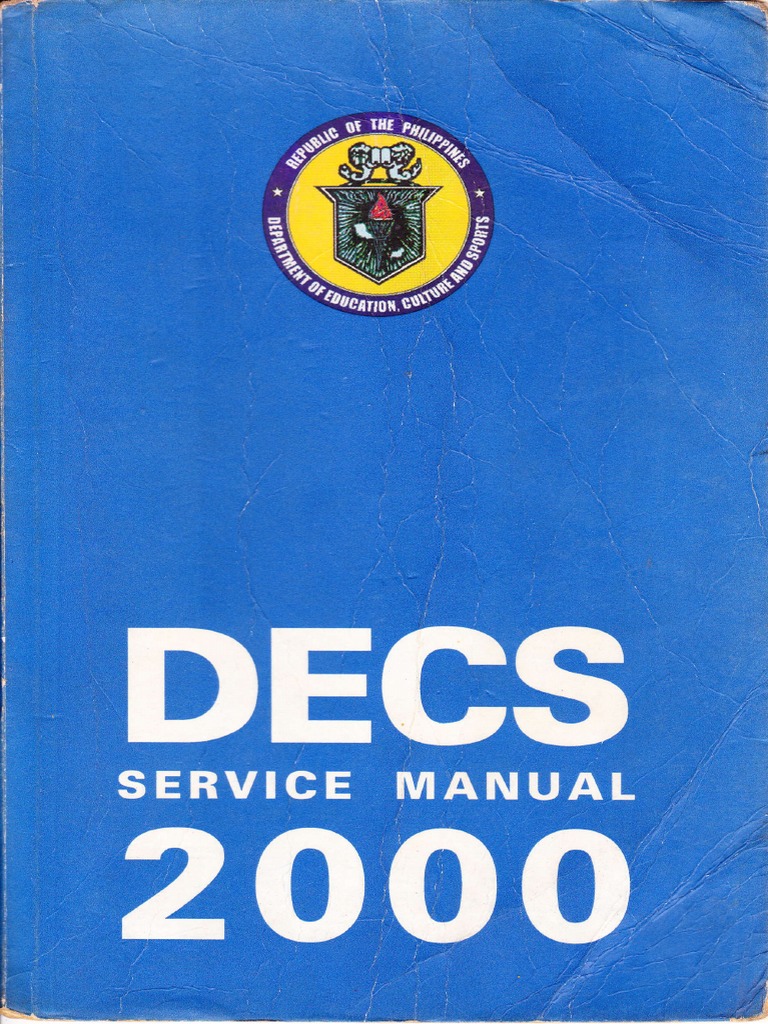 DECS Service Manual Cover | PDF