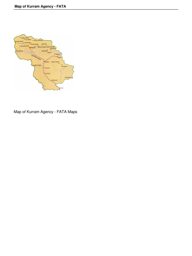Kurram Agency | PDF | Federally Administered Tribal Areas