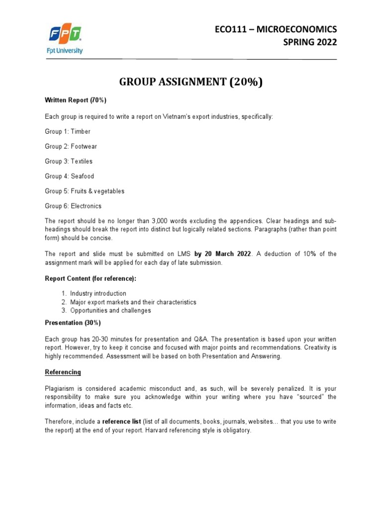 ECO111 - Group Assignment - IB1702 | PDF