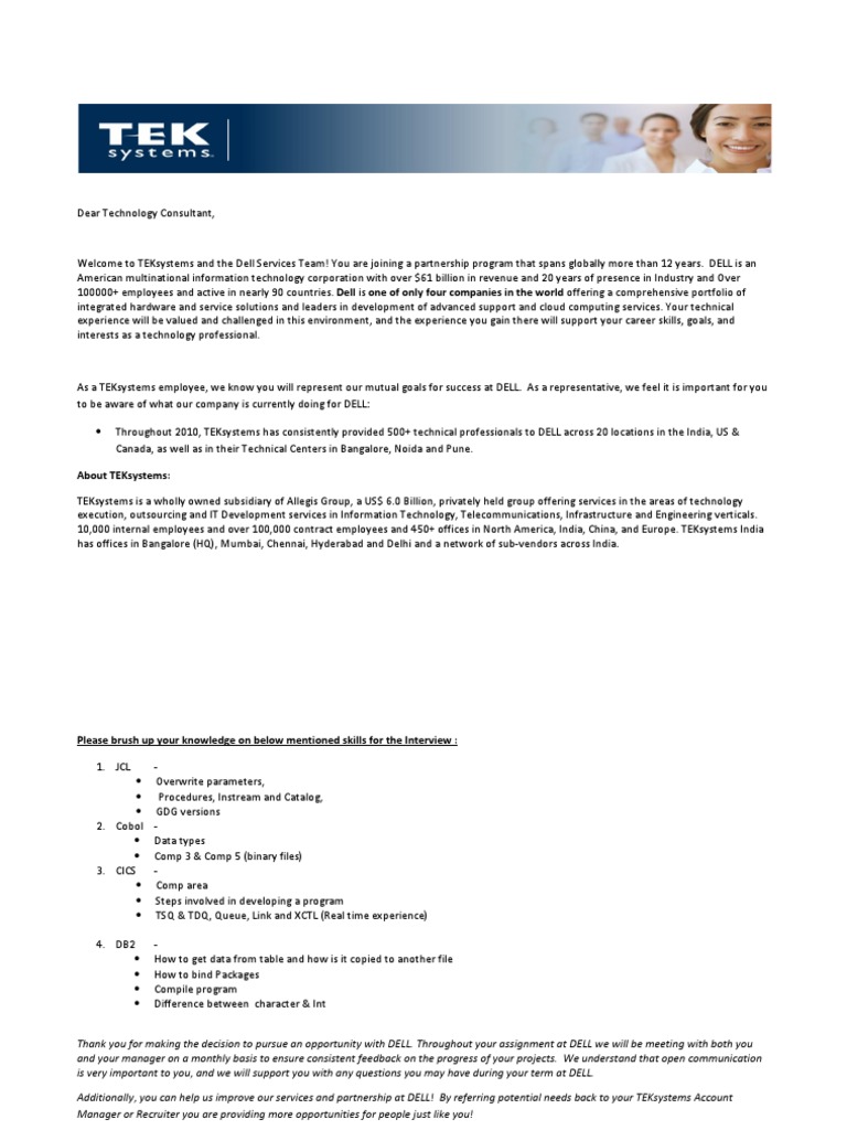 TEKsystems & Dell Partnership Guide | PDF | Dell | Computing