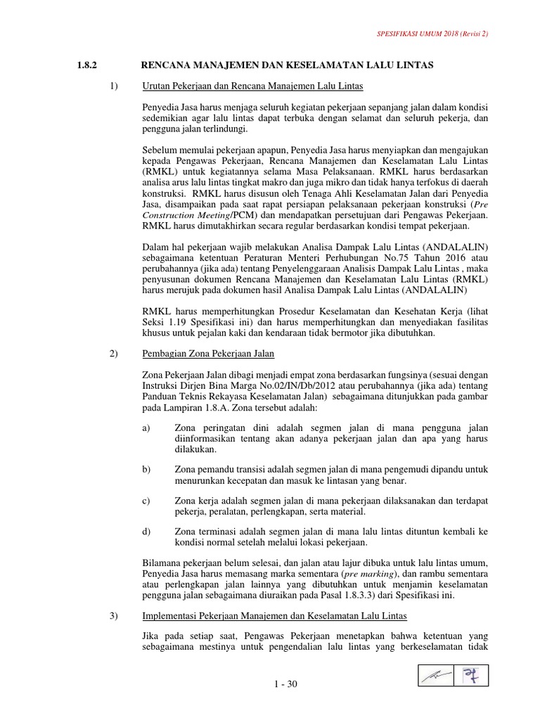 Spesifikasi Umum 2018 Rev.2 TERKENDALI Unlock - 54 | PDF