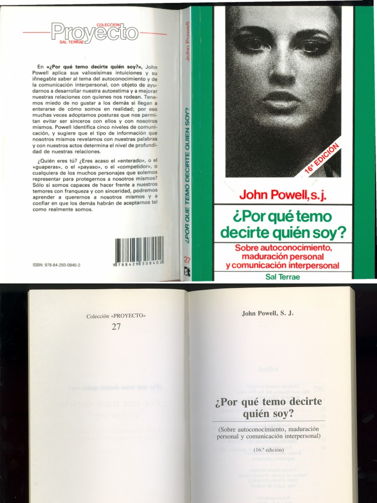 Por Que Temo Decirte Quien Soy (Powell John) | PDF | Amor | Adultos