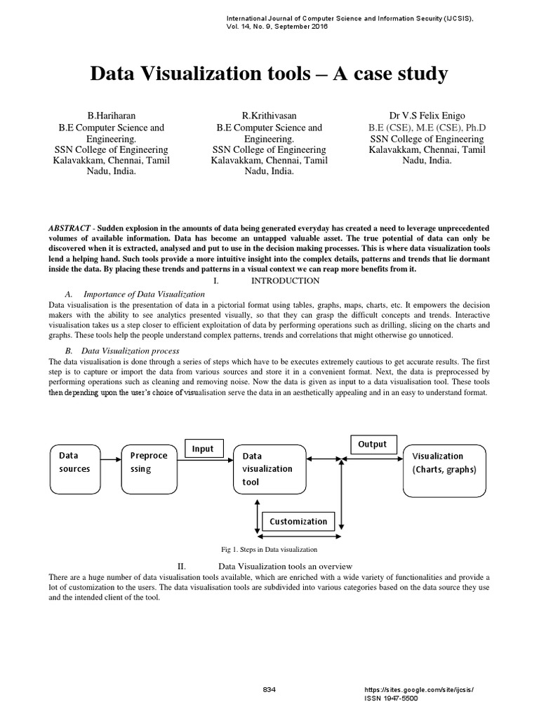 Data Visualization Tools Case Study | PDF | Visualization (Graphics ...