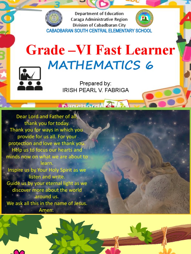 Grade - VI Fast Learner: Mathematics 6 | Download Free PDF | Speed ...