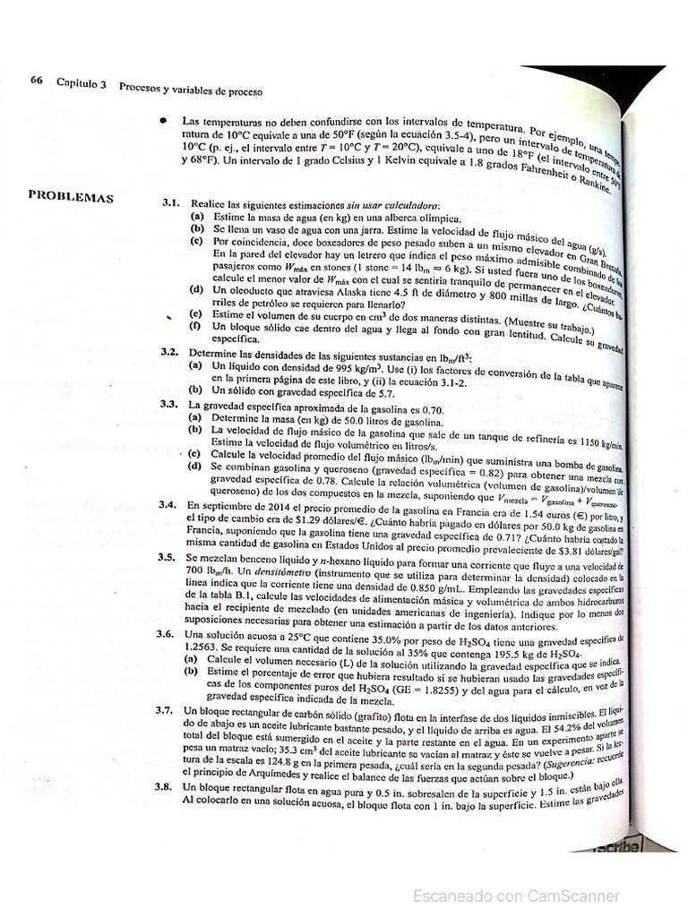 Problemas Cap 3 | PDF