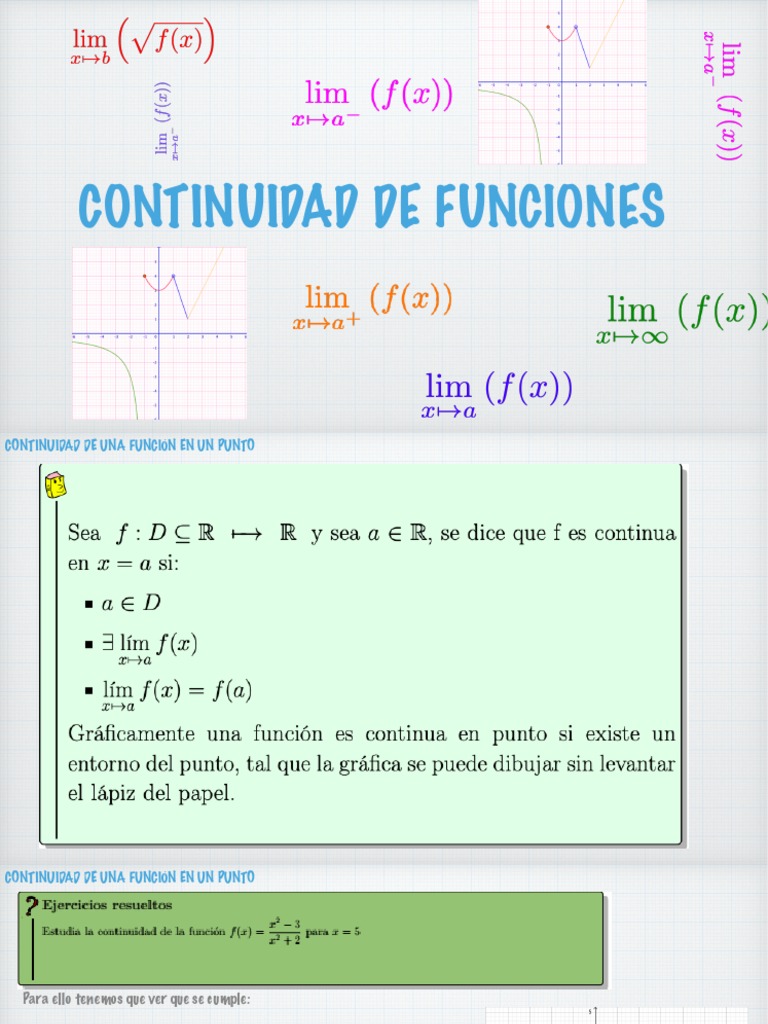 Continuidad de Funciones | PDF | Función continua | Función (Matemáticas)