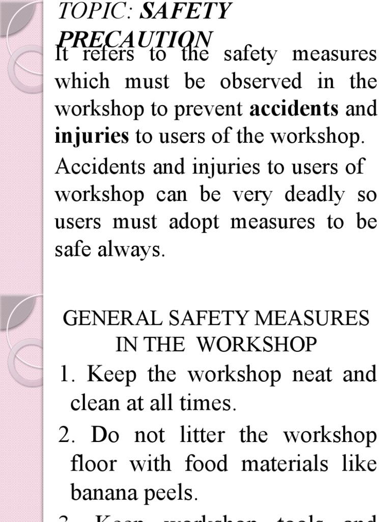 Safety Precautions Jhs 2 | PDF | Personal Protective Equipment | Clothing