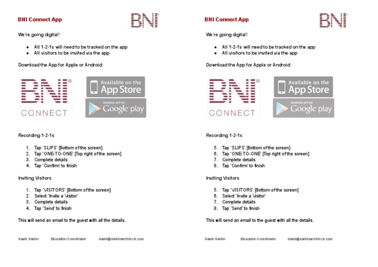 ED-CO - BNI Connect App | PDF | Computers