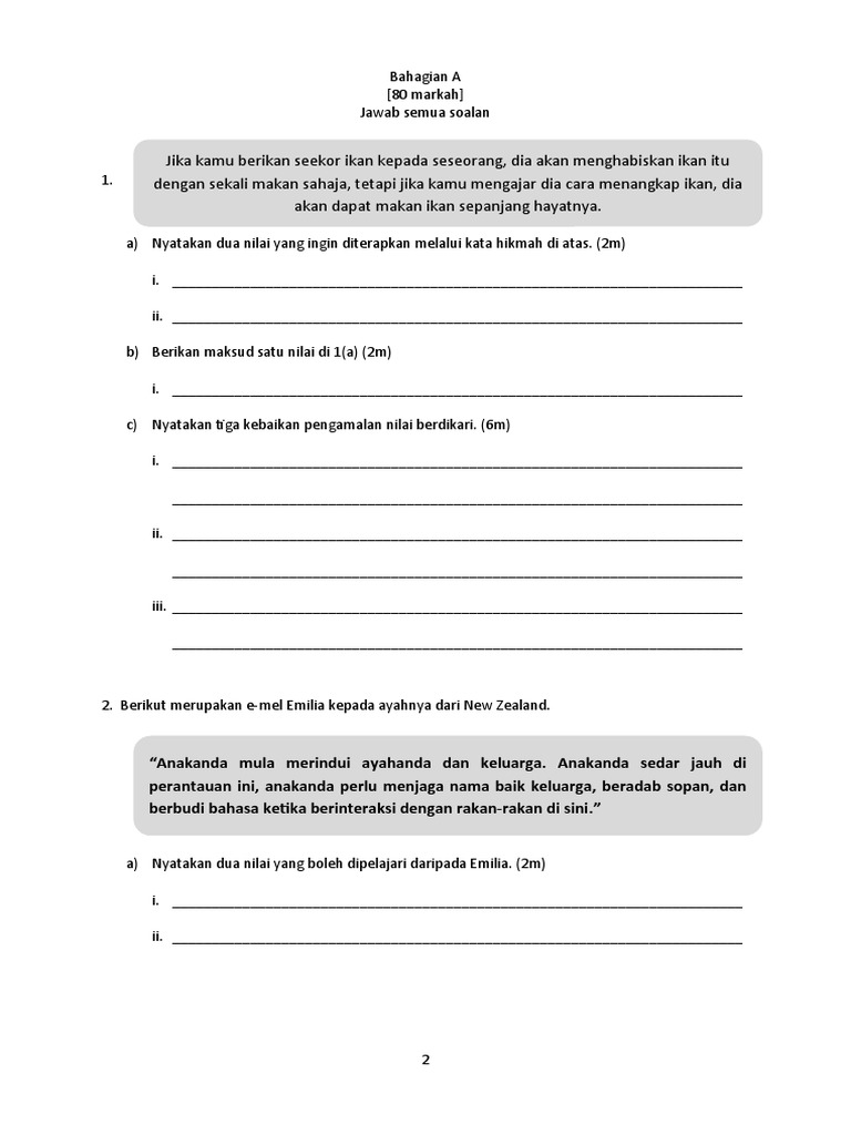 PTT Moral Tingkatan 4 | PDF