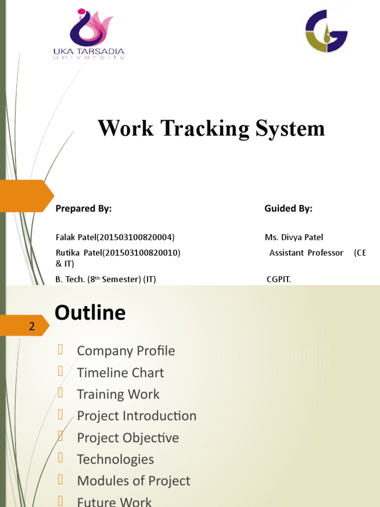 Work Tracking System Presentation | PDF | Business | Computers