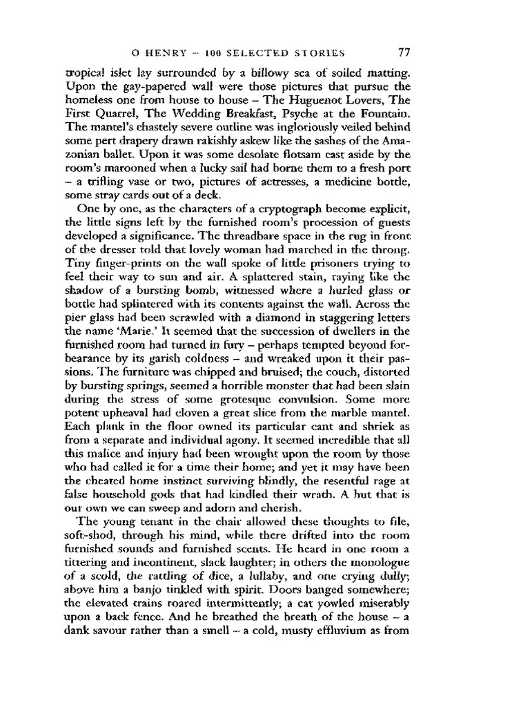 Short Stories From 100 Selected Stories 50 | PDF