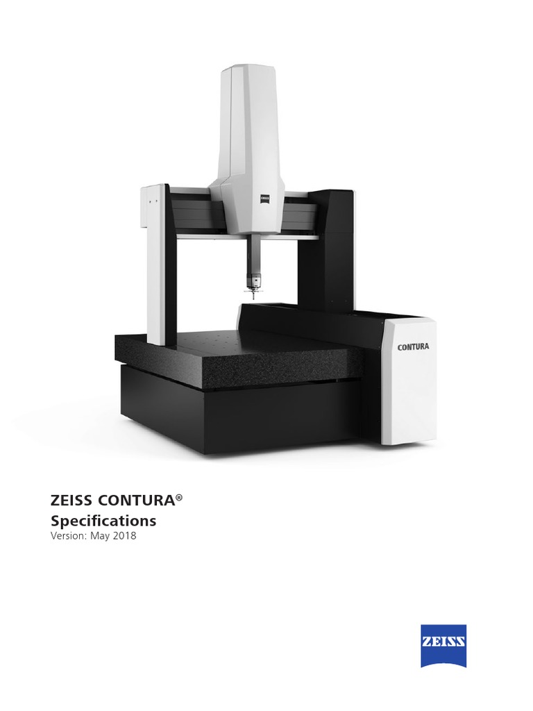 Zeiss Contura Specifications: Version: May 2018 | PDF | Metrology | Optics