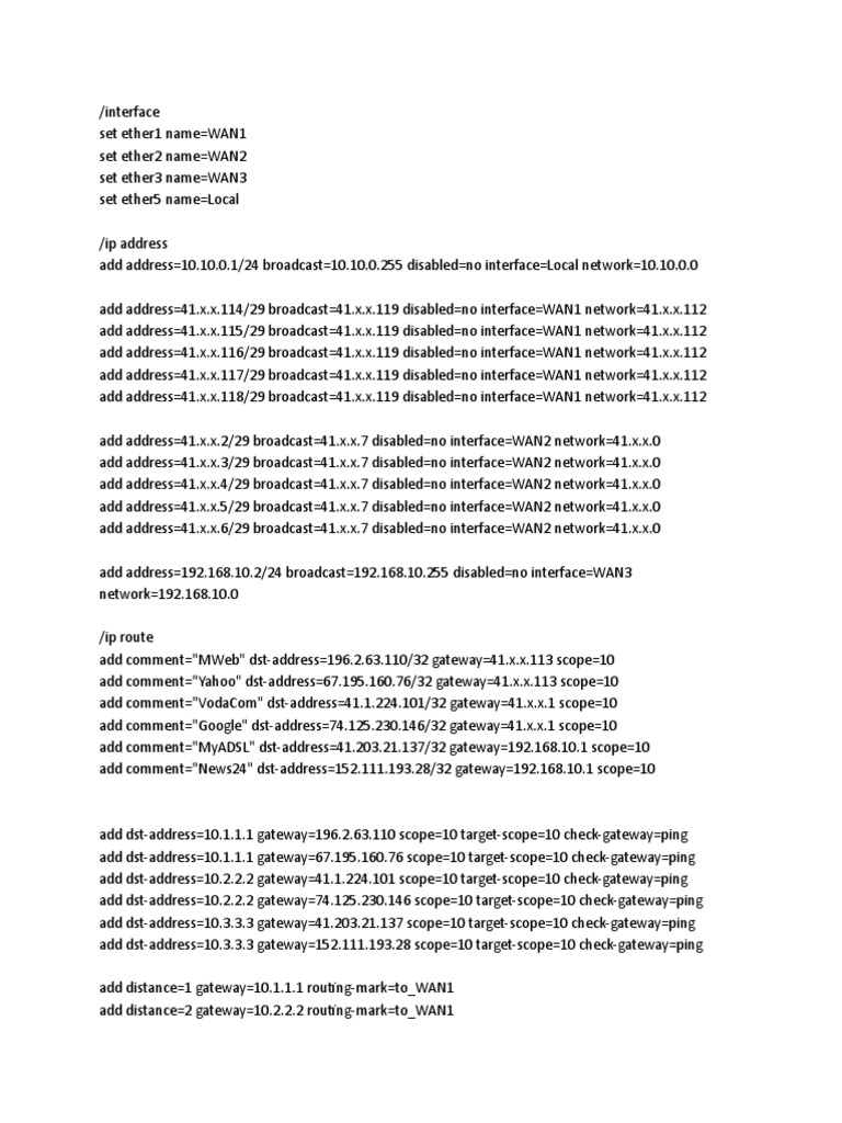 Contoh Firewall Di Mikrotik | PDF | Firewall (Computing) | Router (Computing)