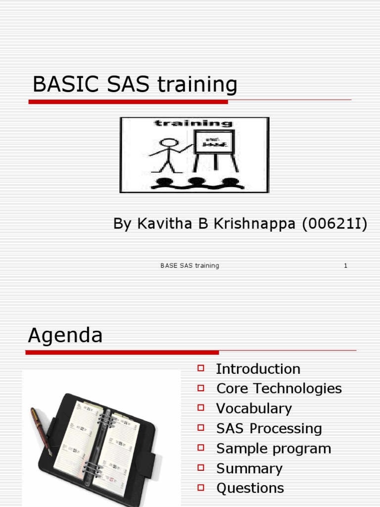 Basic Sas Training Day 1 | PDF | Sas (Software) | Computing