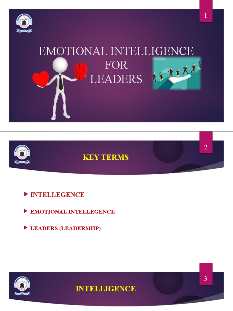 Emotional Intelligence FOR Leaders | Download Free PDF | Intelligence ...