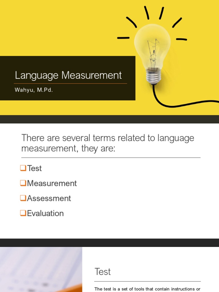 Language Measurement | PDF | Educational Assessment | Measurement