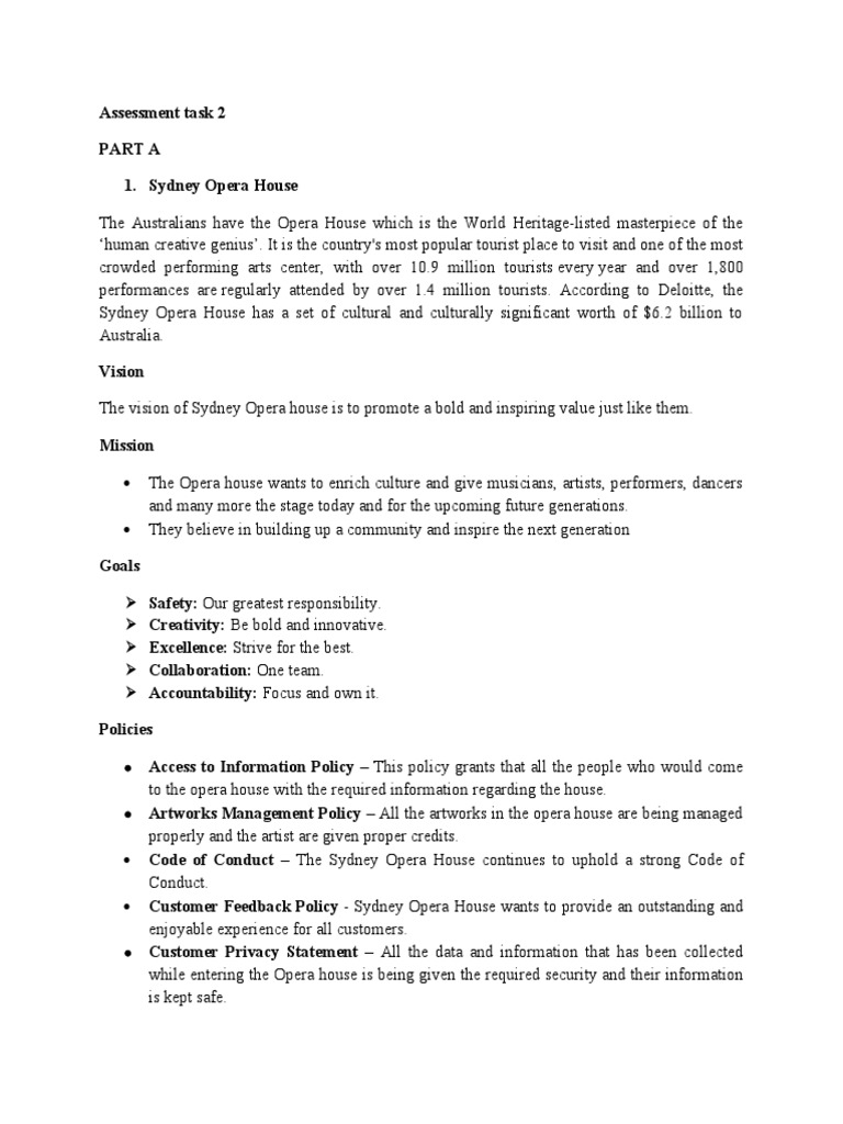 Assessment Task 2 (Opera House) | PDF | Sustainability | Resource