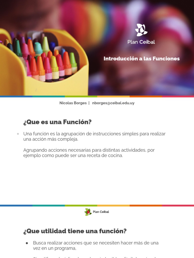 Funciones - Fundamentos de Programación | PDF