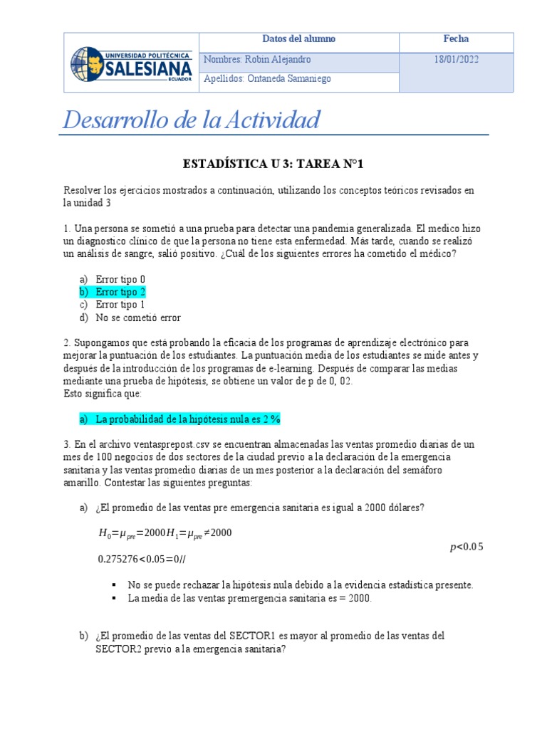 U3t1 - Tarea 8 | PDF