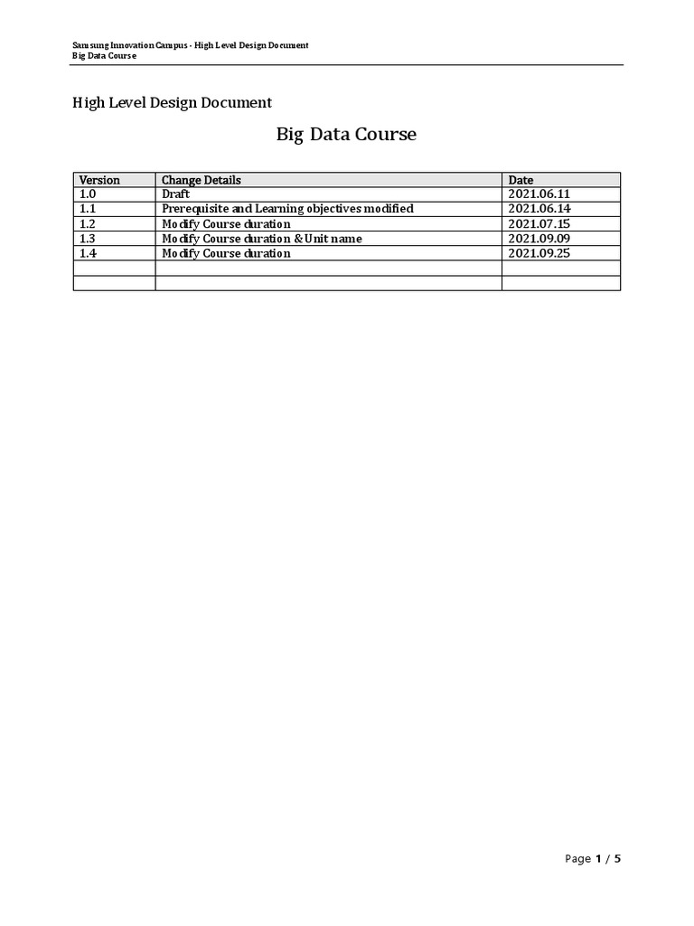 SIC - HLDD - Big Data - v1.4.GUIA - TEMARIO | PDF | Big Data | Apache Spark