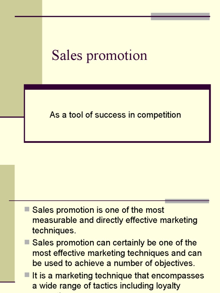 Effective Sales Promotion Strategies | PDF