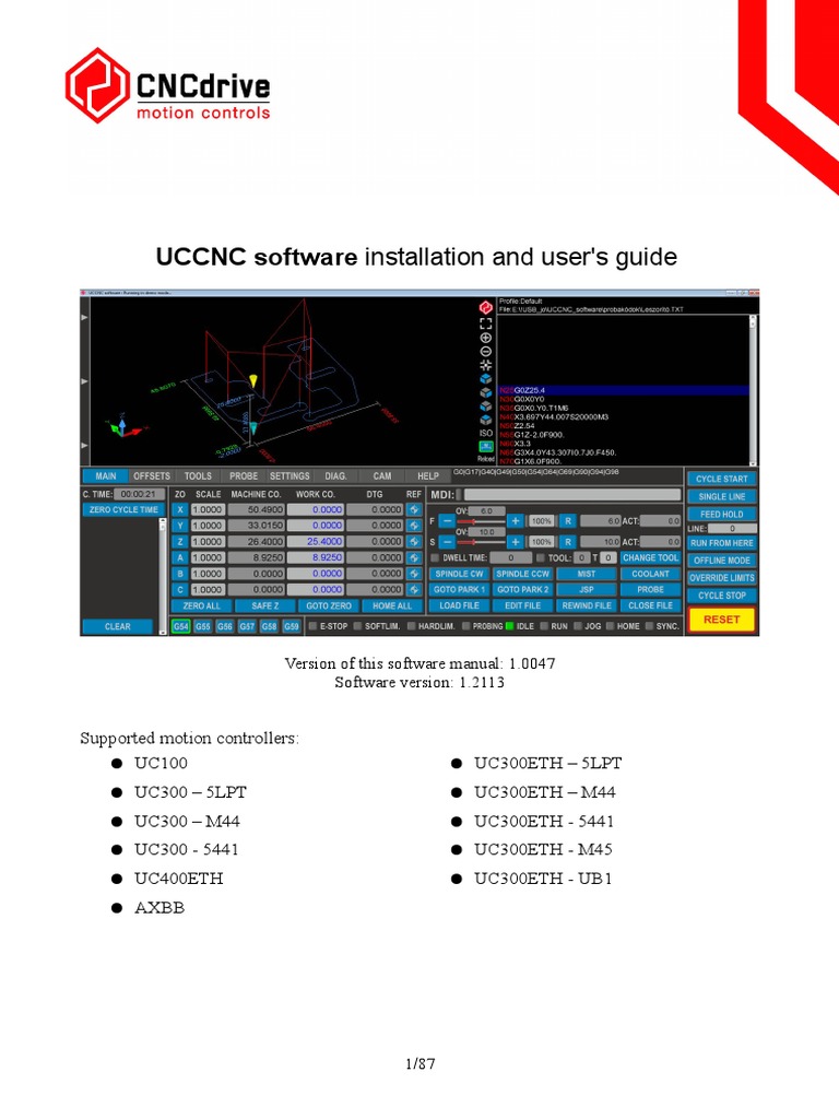UCCNC Software Installation and User's Guide | PDF | Installation ...