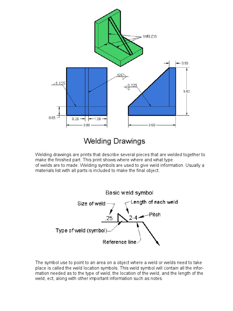 Welding Drawings | PDF | Technology & Engineering | Teaching Methods ...