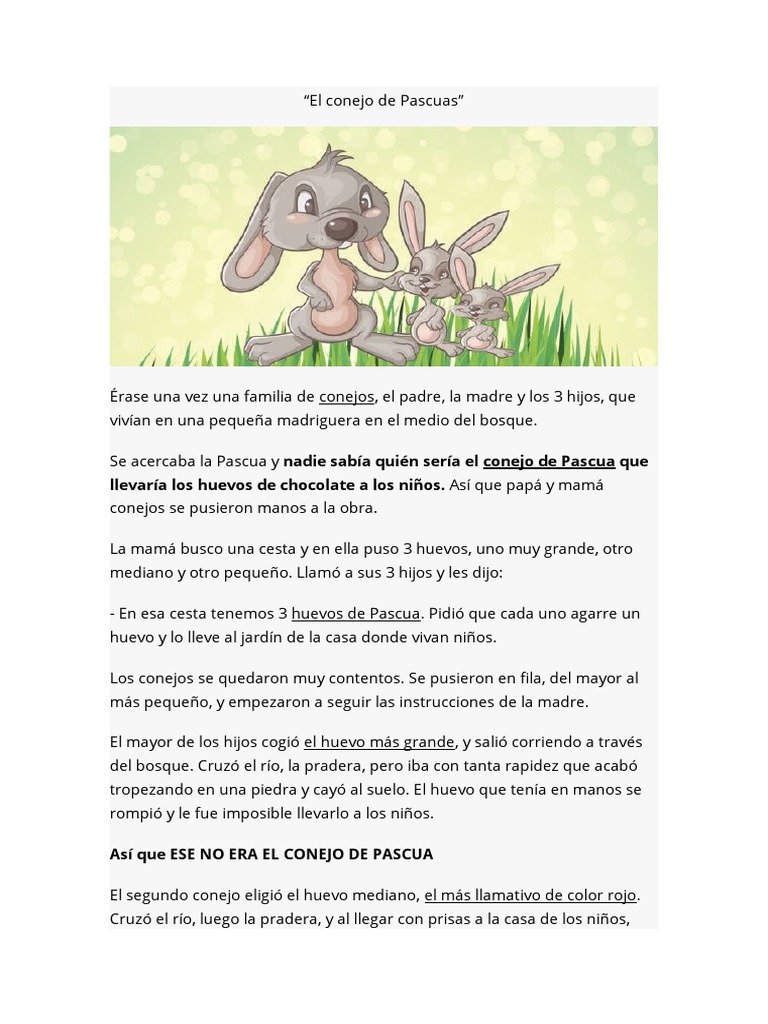 El Conejo de Pascuas | PDF