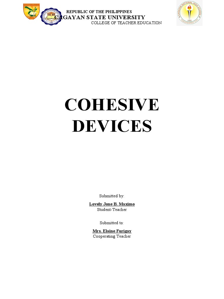Grade 8 Lesson on Cohesive Devices | PDF | Language Arts & Discipline