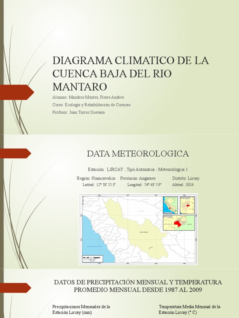 Diagrama Climatico de La Cuenca Baja Del Rio Mantaro | PDF | Ciencias de la Tierra | Hidrología
