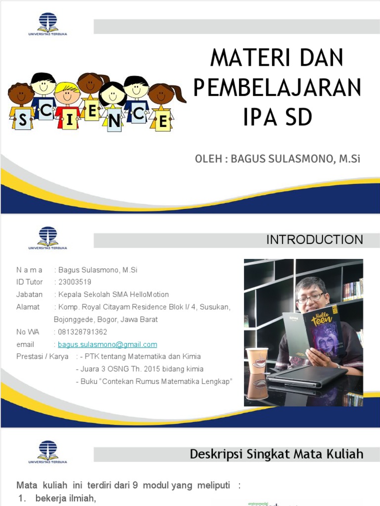 Materi Pembelajaran IPA SD yang Efektif | PDF