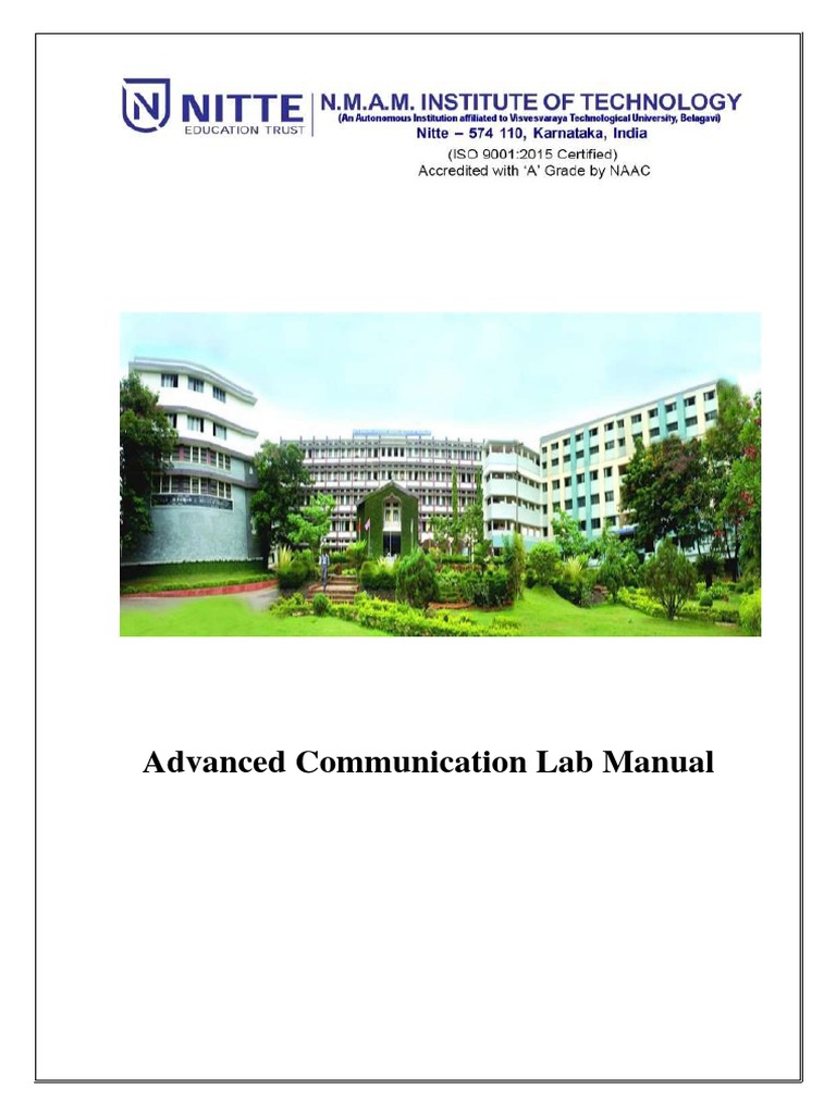 Advanced Communication Lab Manual: Experiments in Digital Modulation ...