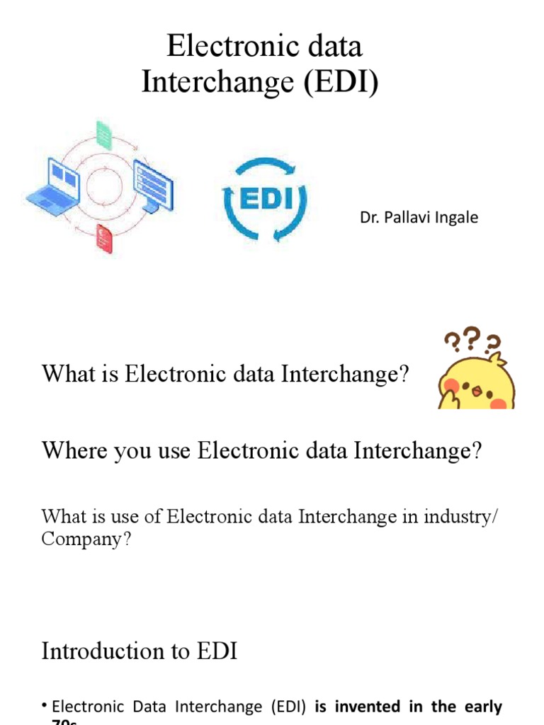 Electronic Data Interchange (EDI) | PDF | Electronic Data Interchange | Telecommunications