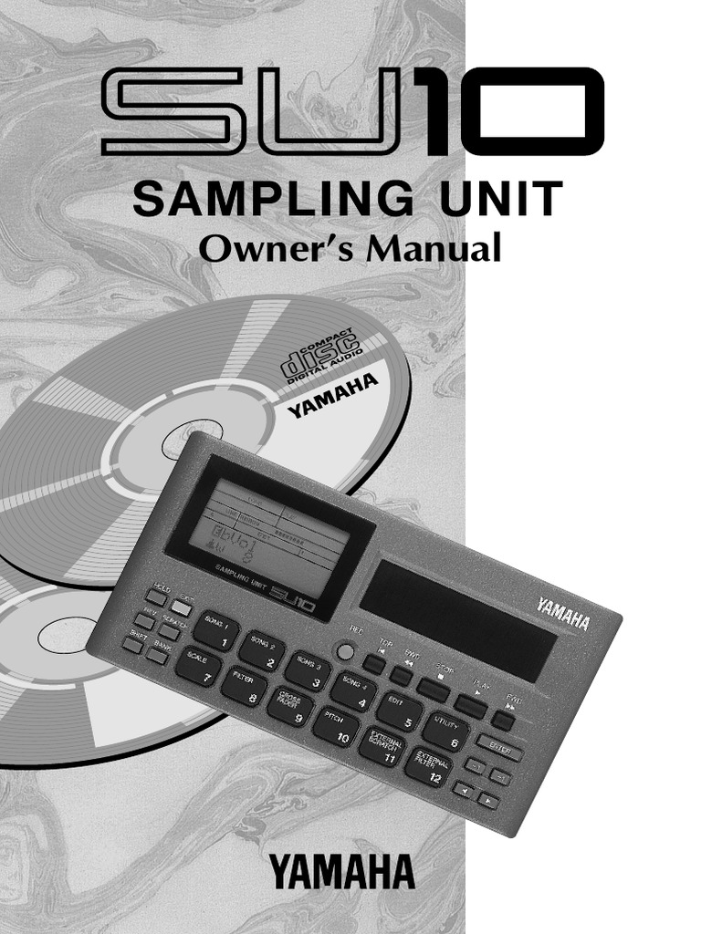 Yamaha Su-10 Manual (En) | PDF | Sampling (Signal Processing) | Electromagnetic Interference