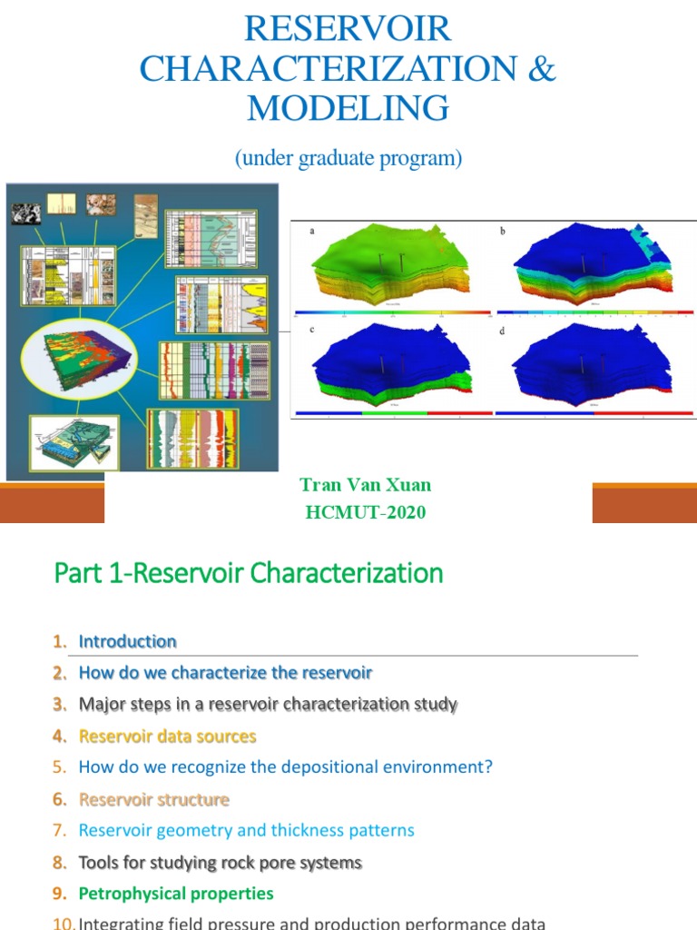 Reservoir Characterization and Modeling (Undergraduate Program) | PDF