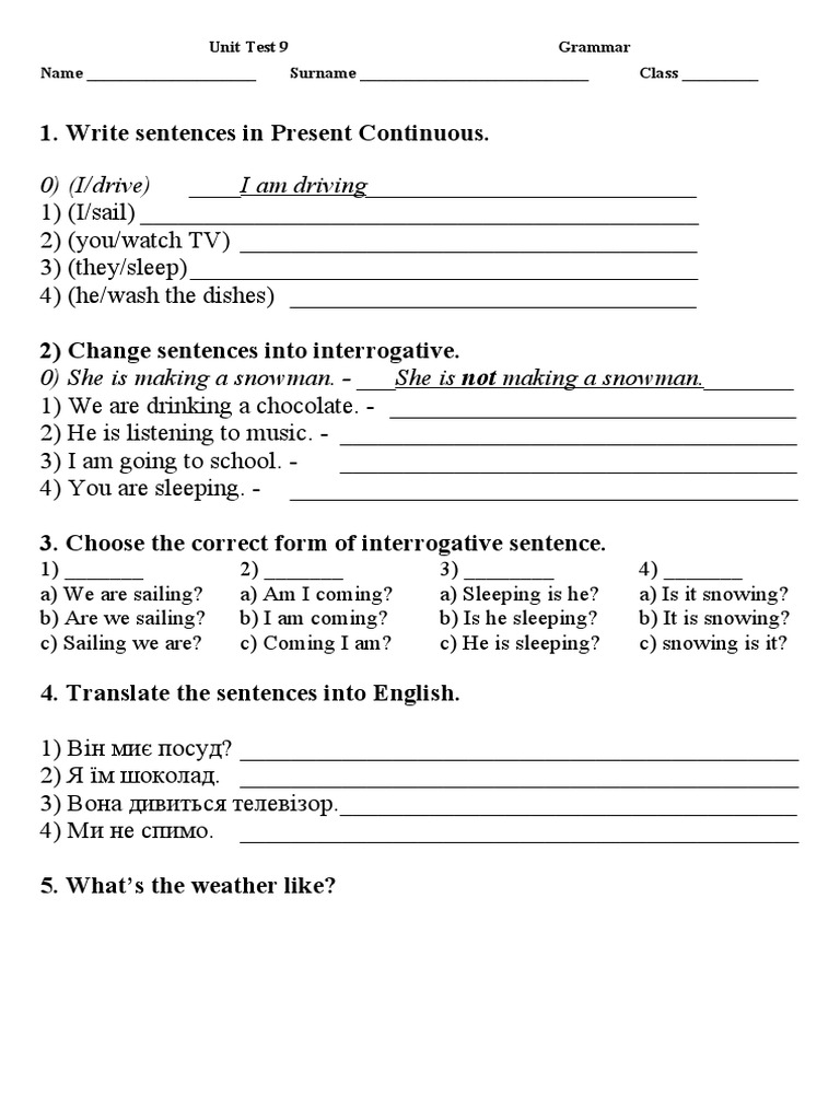 Welcome 1 Unit 9 Test | PDF | Linguistics