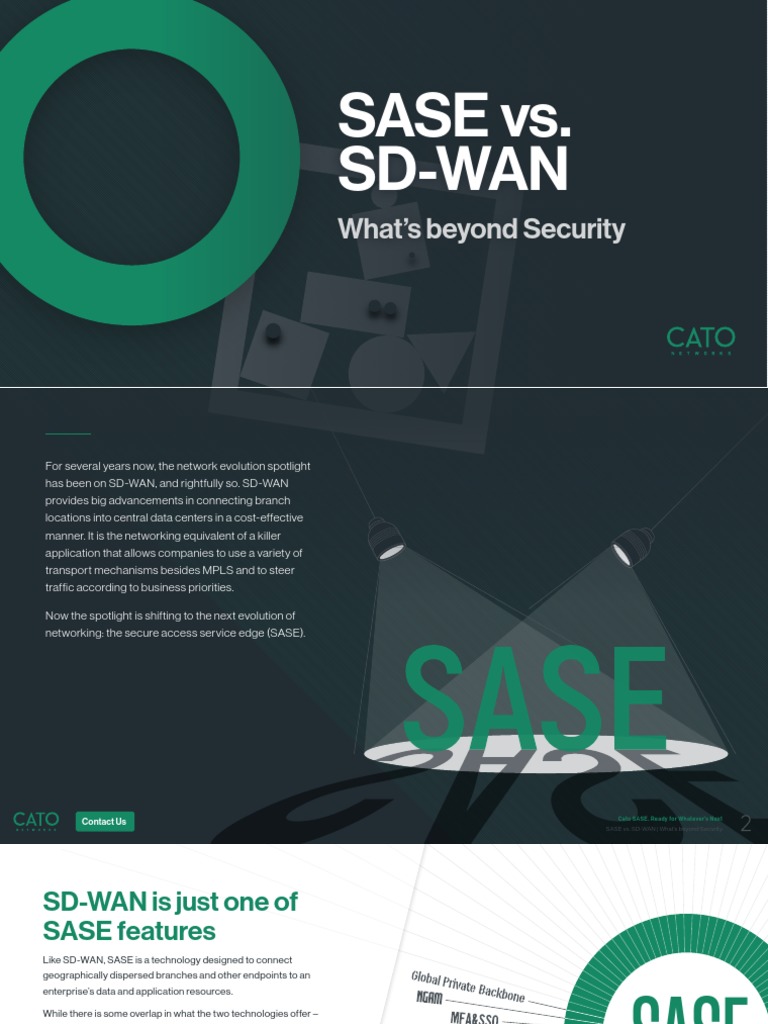 SASE vs. SD-WAN: Network Evolution | PDF | Computer Network | Cloud ...