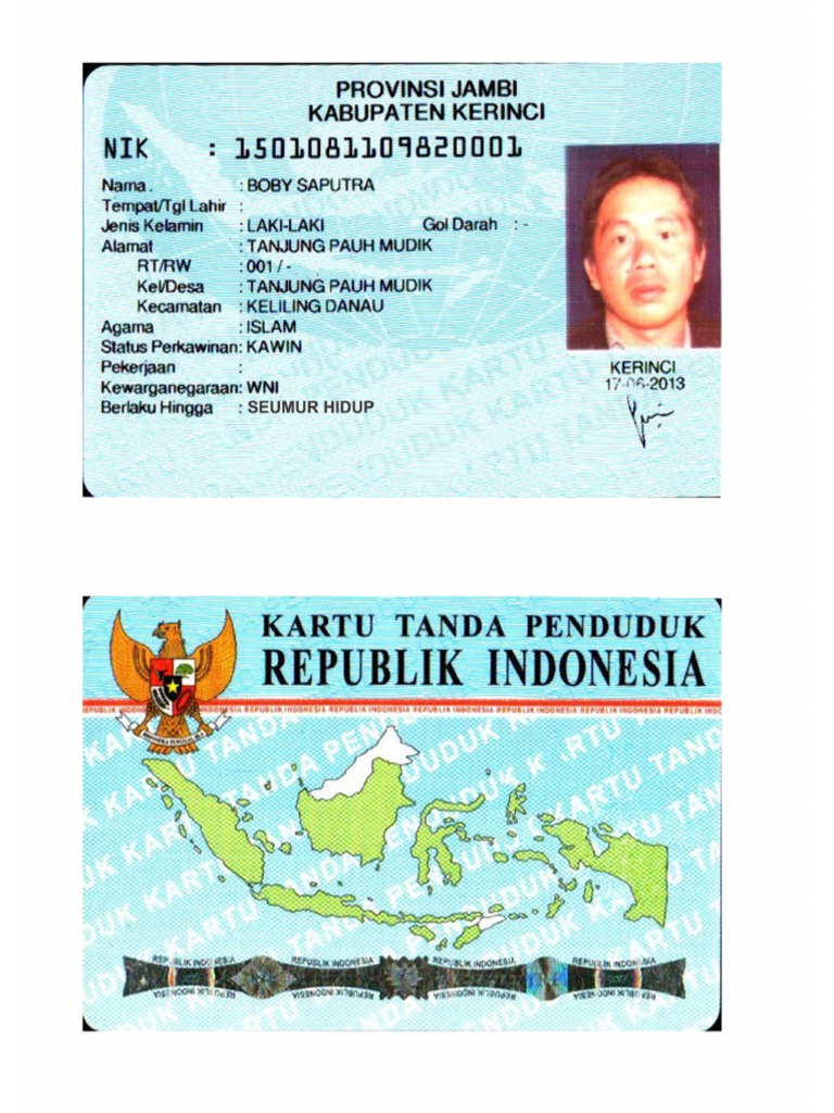 KTP Boby Saputra | PDF