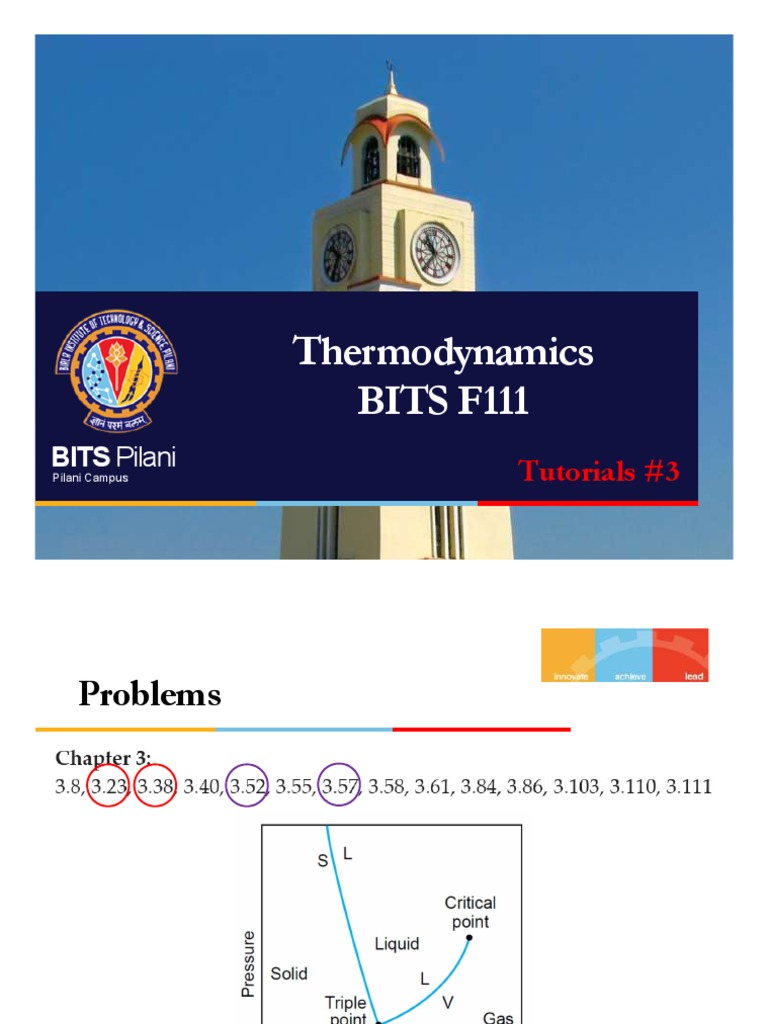 Thermo Tutorial 3 (Chapter 3) | PDF | Science & Mathematics