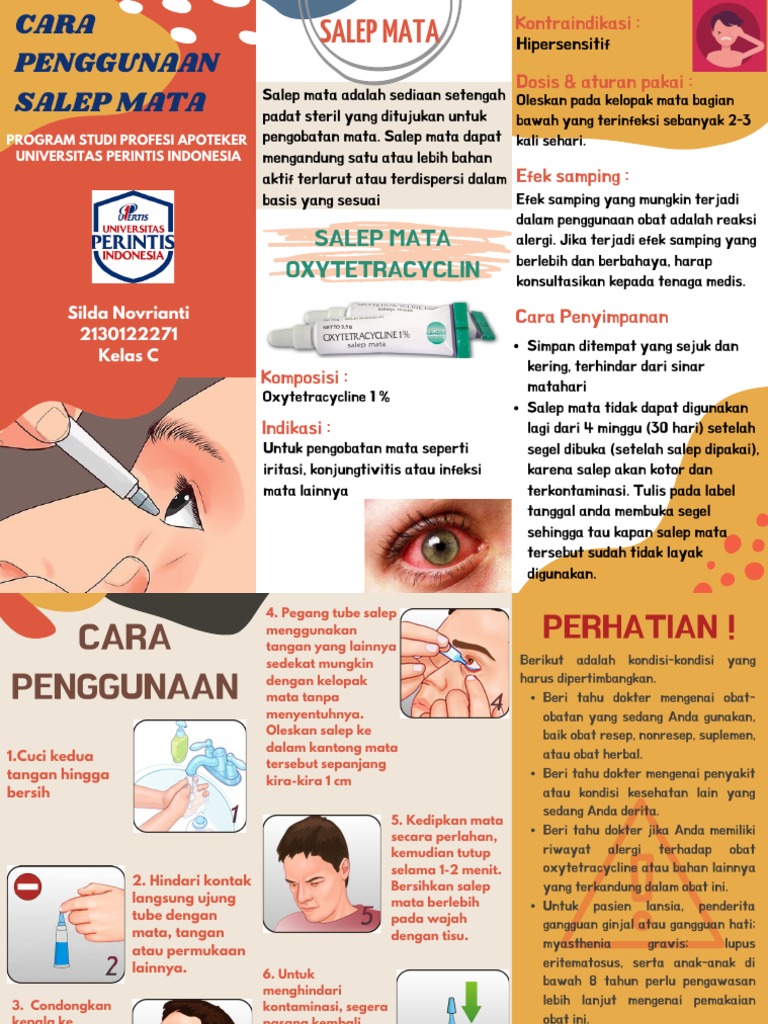 Leaflet Salep Mata | PDF