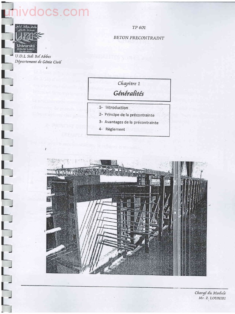 Béton Précontraint Master I VOA - Textmark | PDF