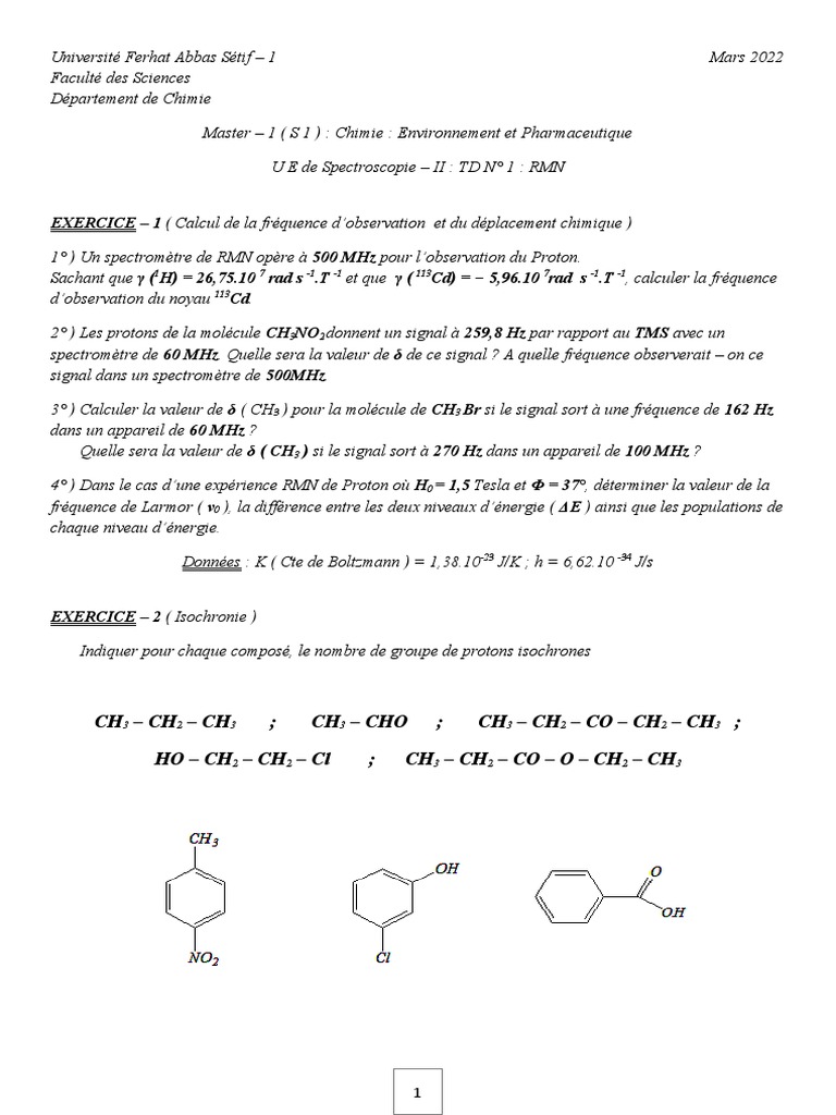 TD RMN - Mars 2022 | PDF